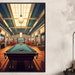 Pool Table Poster Billiards Vintage Game Wall Art Home Decor Art Print ...