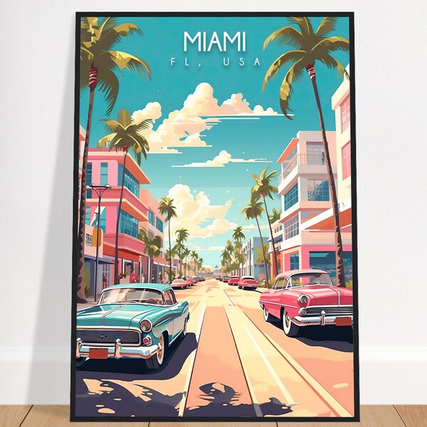 Retro Miami Decor - Etsy