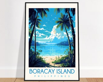 Boracay Travel Poster, Philippines Wall Art, Philippines Print, Boracay Poster, Philippines ...