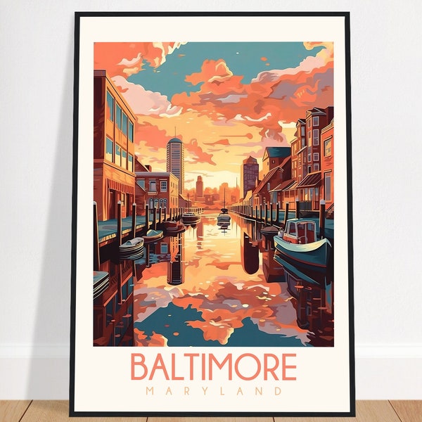 Baltimore Travel Poster - Etsy