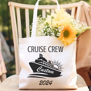 Custom Cruise Tote Bag, Cruise Crew Bag, Cruise Gift, Personalized ...