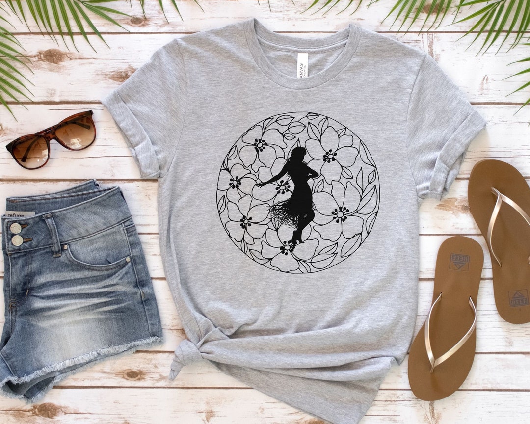 Hawaii Vacation Shirt, Hula Dancer Shirt, Hula Tee Tropical Flower Gift ...