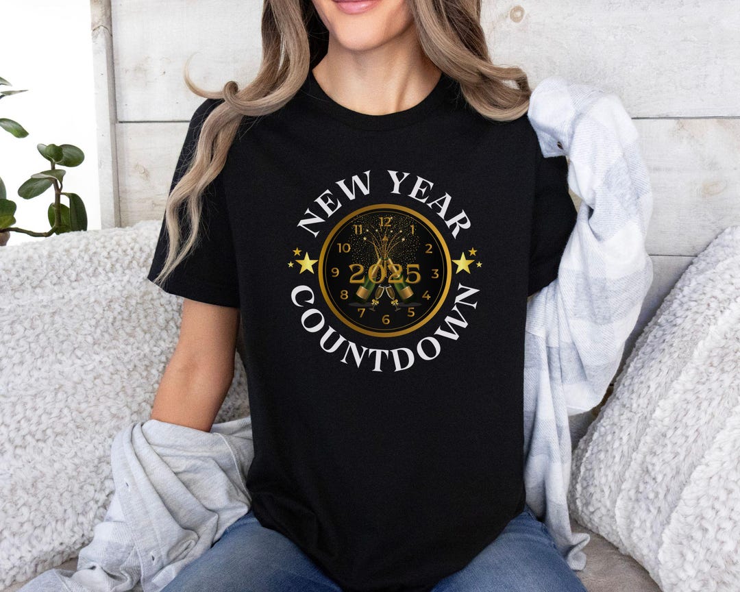 New Year Countdown Shirt, Custom Family Matching Tee, Happy New Year ...