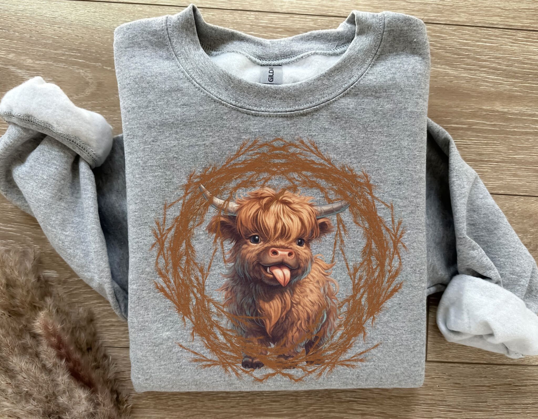 Highland Cow Sweatshirt, Cute Cow Sweatshirt, Gift for Cow Lover, Love ...