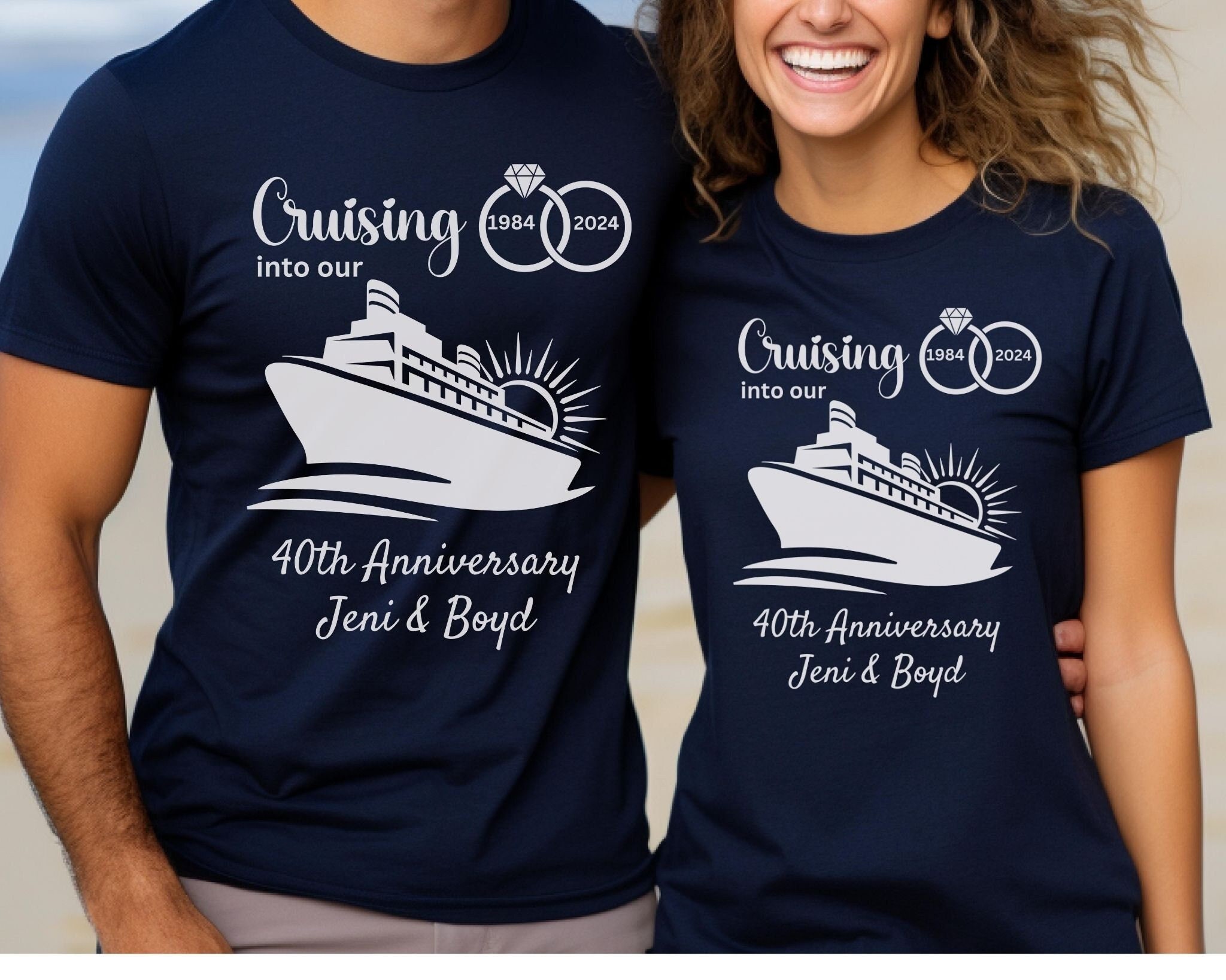 Personalized Anniversary Cruise Shirt, Couples Matching Cruise Tshirt ...
