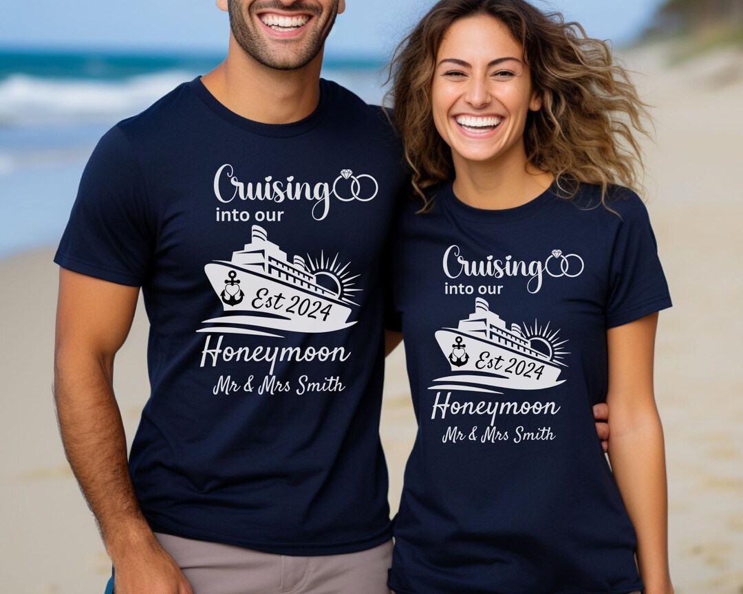 Personalized Honeymoon Cruise Shirt, Couples Matching Cruise Tshirt ...