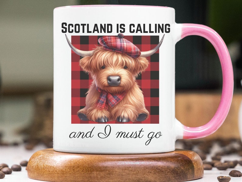 Highland Cow Mug, Scotland is Calling, Scotland Mug, Travel Scotland ...