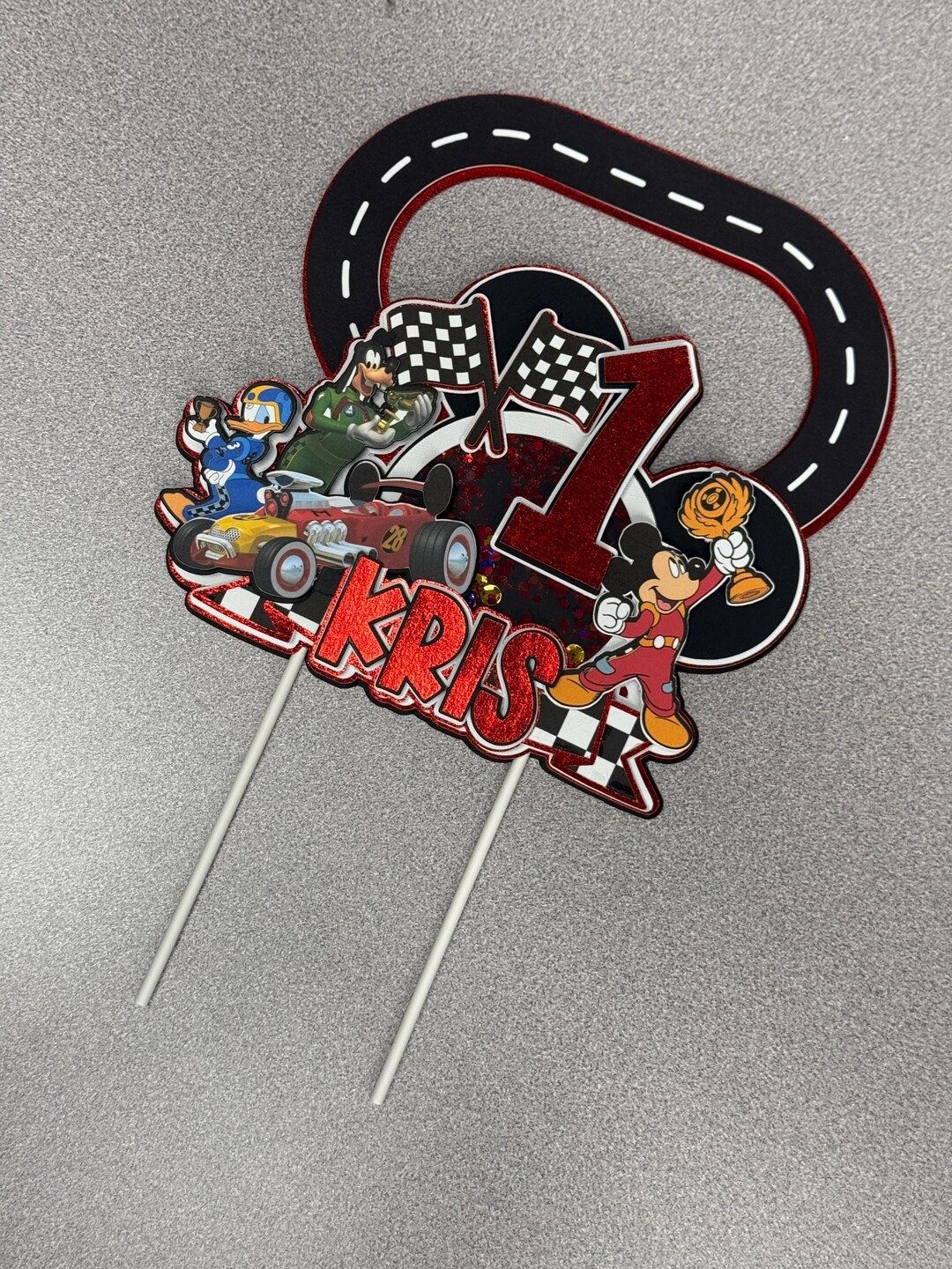 Personalized Race Car Cake Topper • Roadster Racers Birthday Party ...