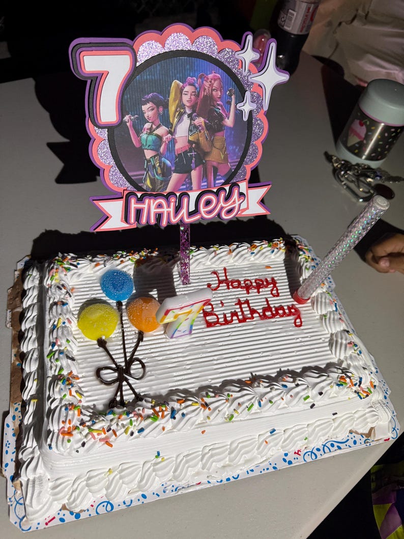 K-pop Demon Hunters Cake Topper | Personalized Cake Topper | Huntrix ...