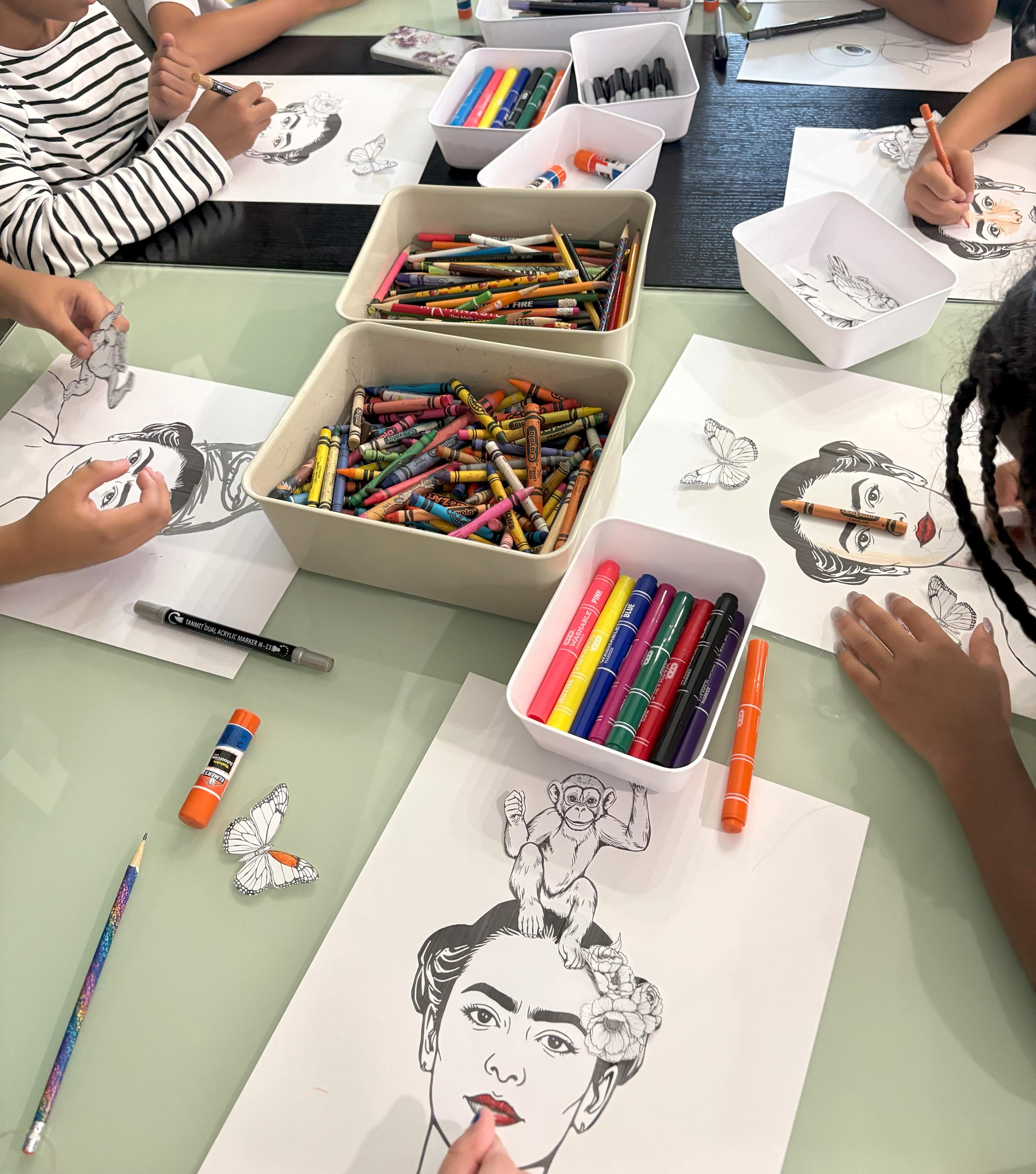 Frida Kahlo Art Lesson for Kids: Symbolism Portrait Project (PDF) - Etsy