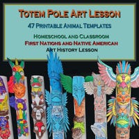 Building a Totem Pole Native American Heritage Month Craft and Writing ...