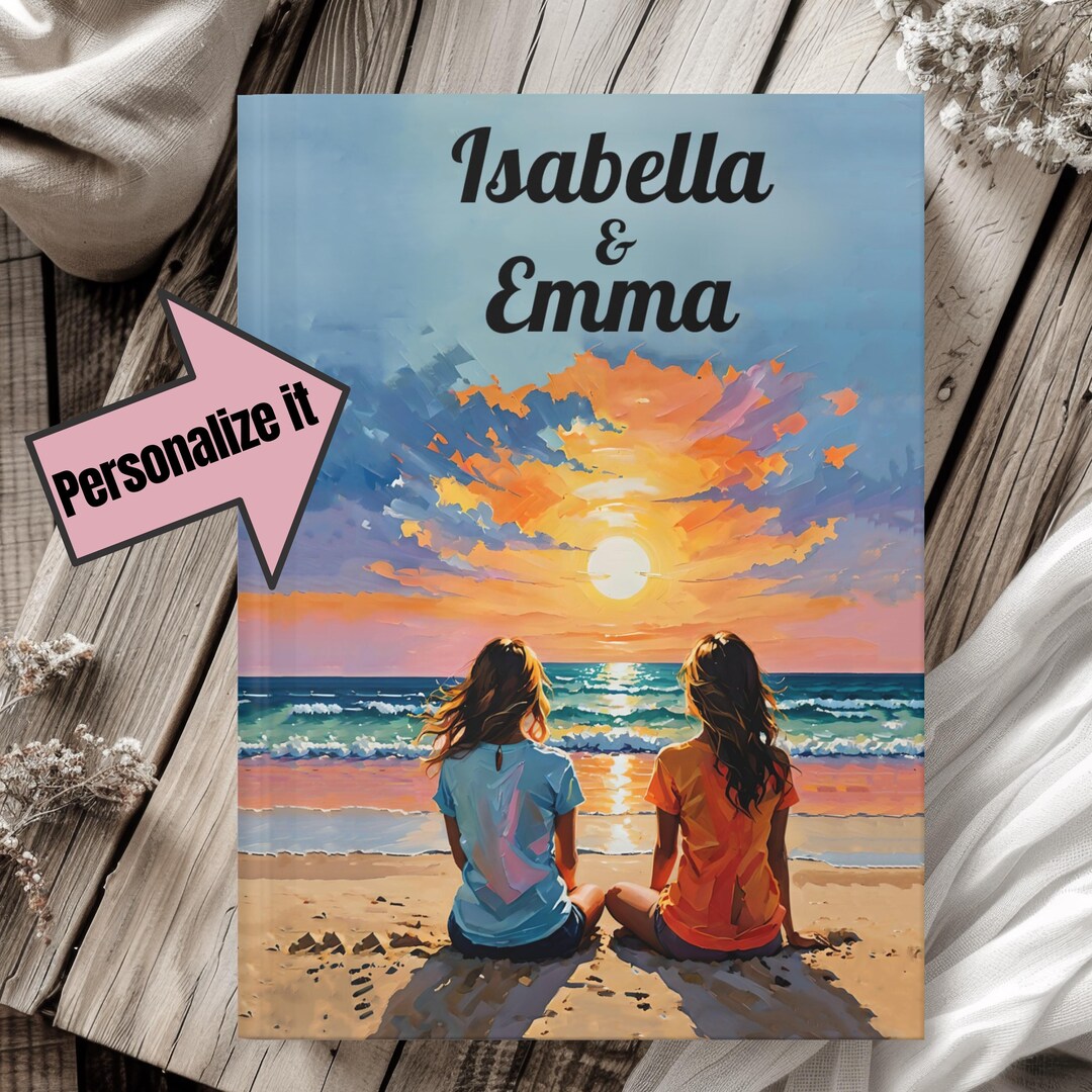 Personalized Best Friend Journal Gift for Her Custom Friendship Memory ...