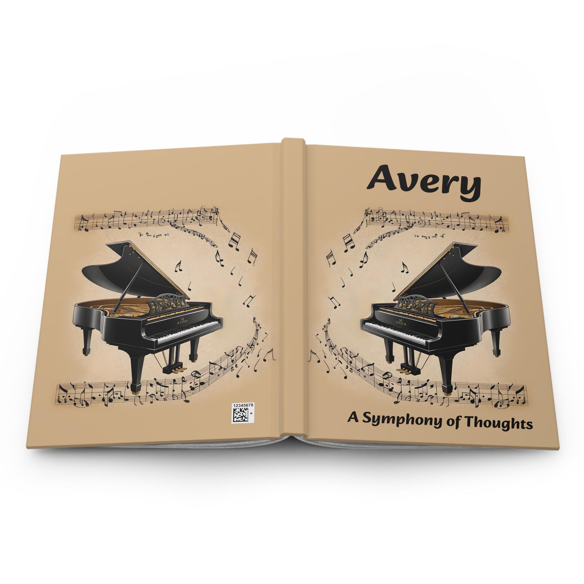 Personalized Music Journal: Grand Piano Design, Gift for Musicians - Etsy