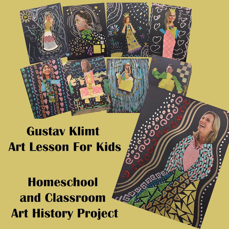 Gustav Klimt Art Lesson for Kids: Art Nouveau Projects (PDF Download ...