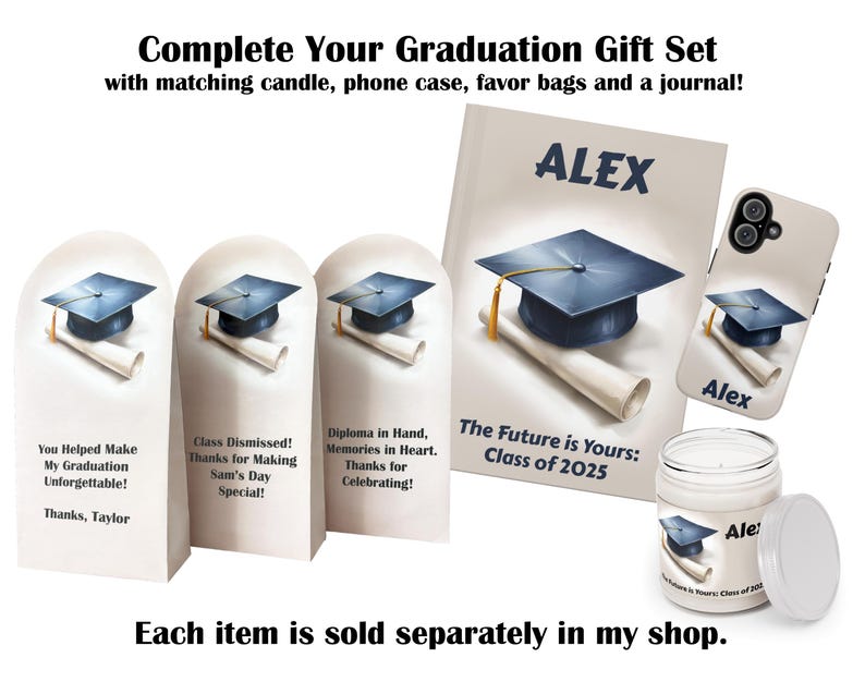 Printable Graduation Favor Bag Labels With Cap and Diploma EDITABLE ...