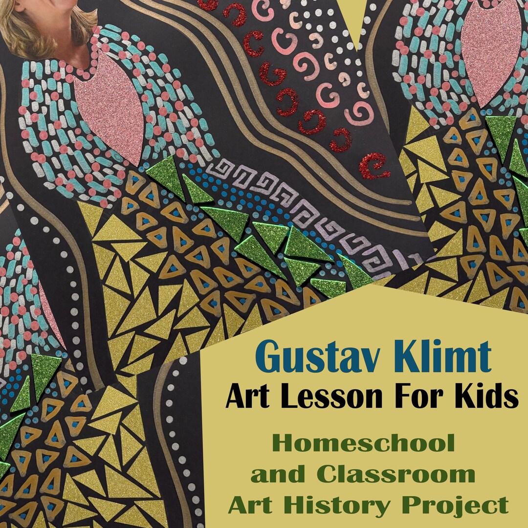 Gustav Klimt Art Lesson for Kids Printable Art Nouveau Artist Study ...