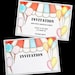 Editable Carnival Party Cards - Etsy