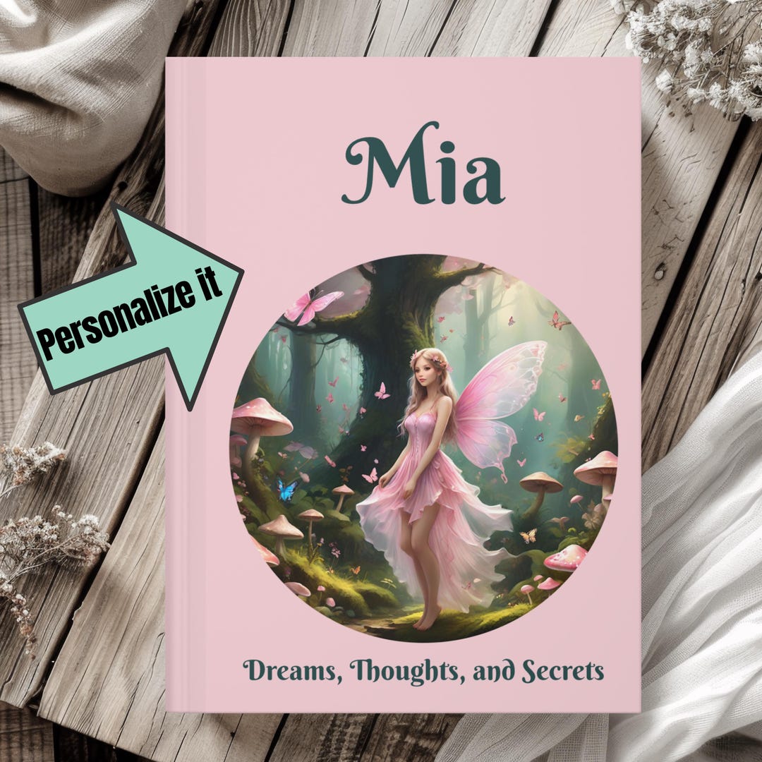 Personalized Fairy Journal: Enchanted Mushroom Forest Diary - Etsy