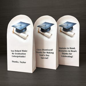Printable Graduation Favor Bag With Cap and Diploma EDITABLE Text DIY ...