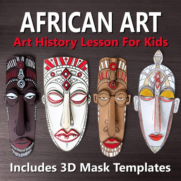 Africa Mask Template - Etsy