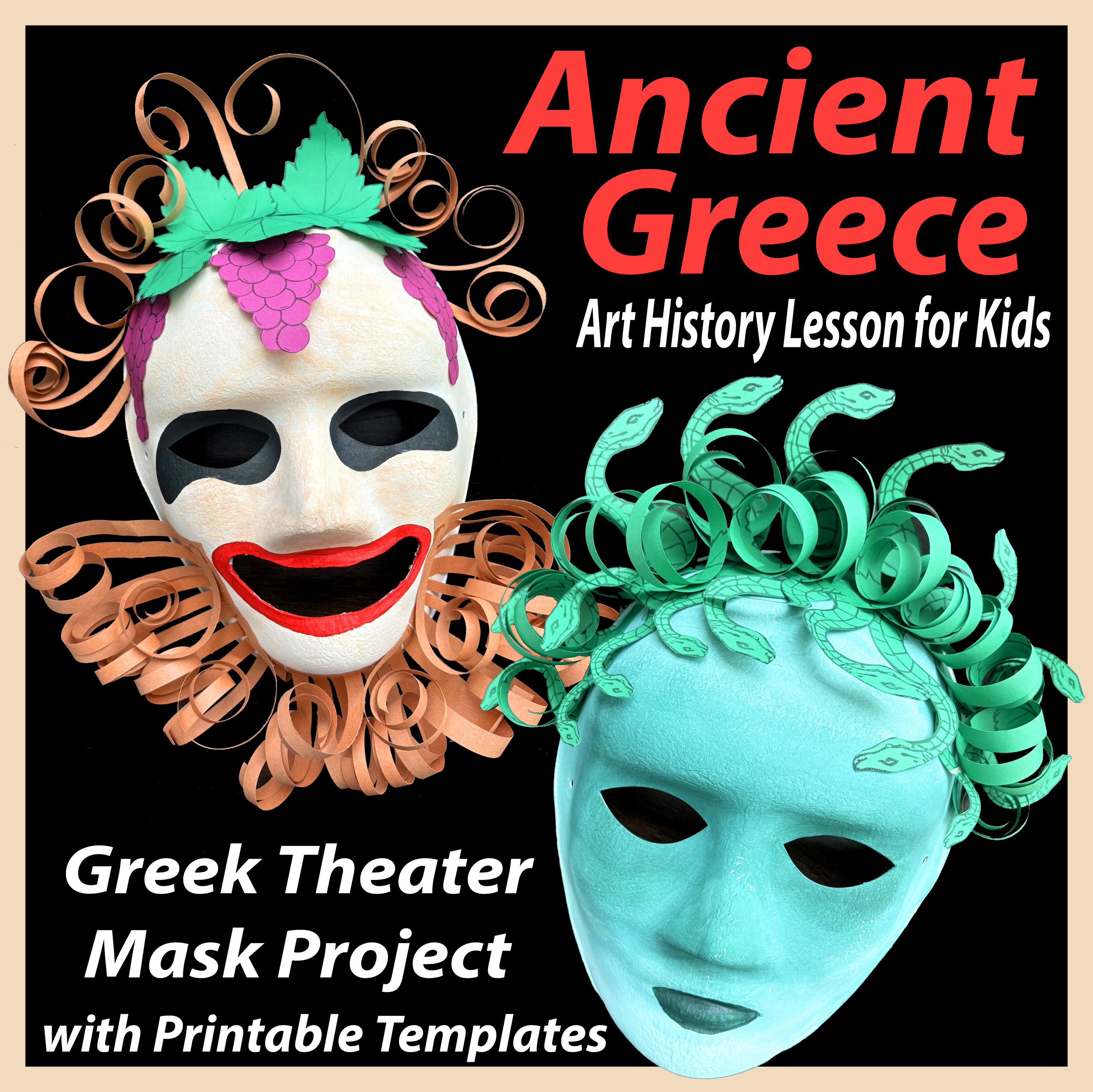 Ancient Greek Masks For Kids