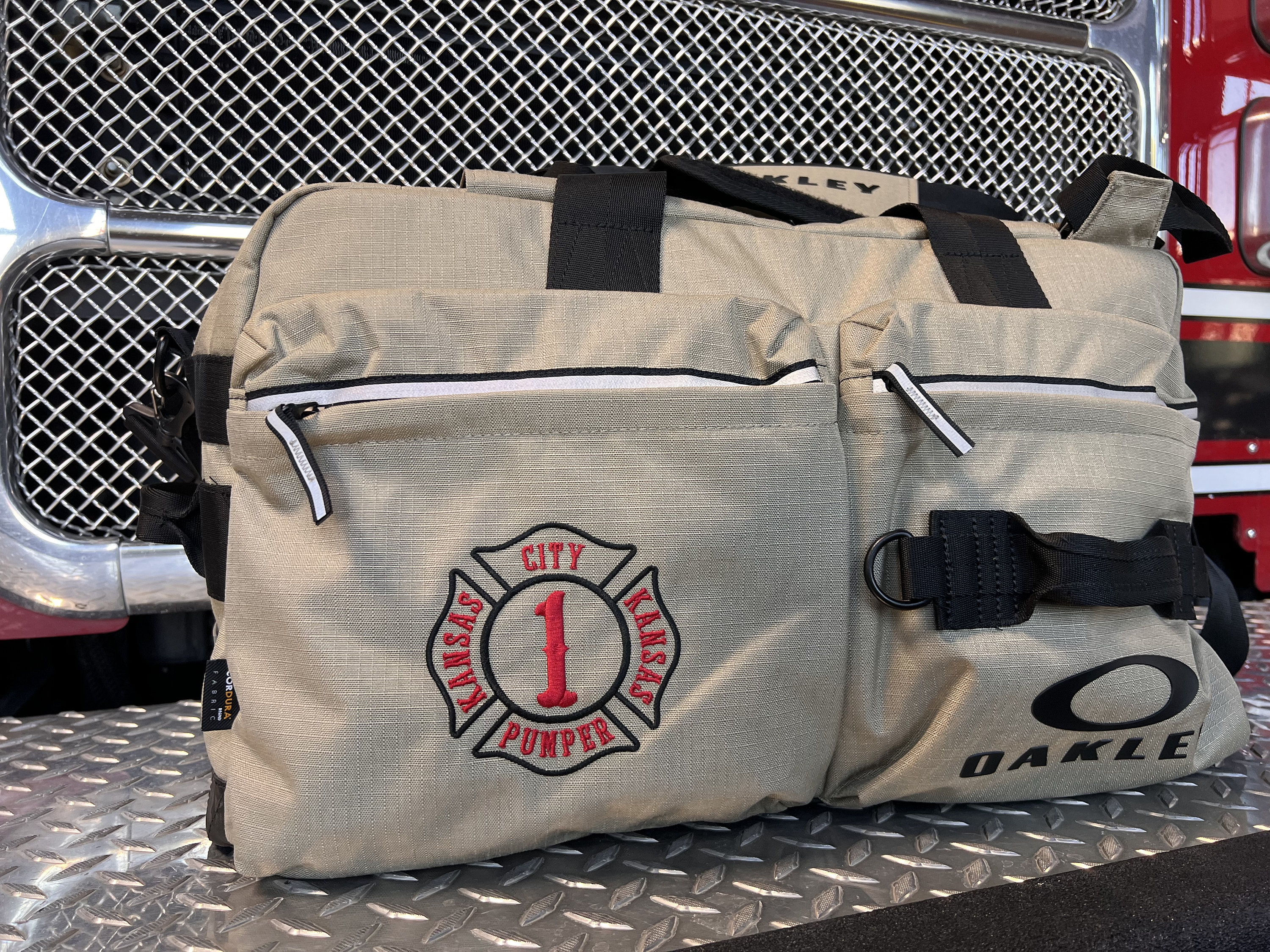 Embroidered Oakley Duffel Bag: Fire Department Gym Bag - Etsy