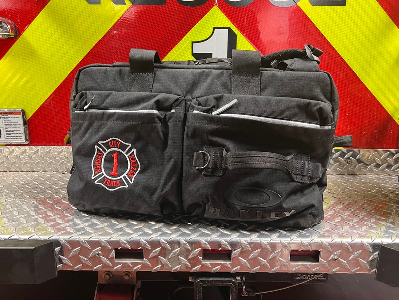 Embroidered Oakley Duffel Bag: Fire Department Gym Bag - Etsy