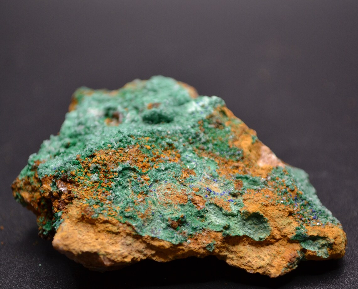 Malachite & Limonite Rough Specimen -73g - Etsy