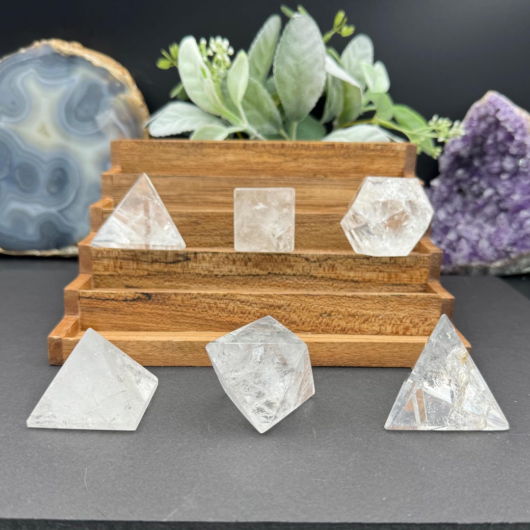 High Quality Brazilian Clear Quartz Sacred Geometry Shapes - You Choose ...