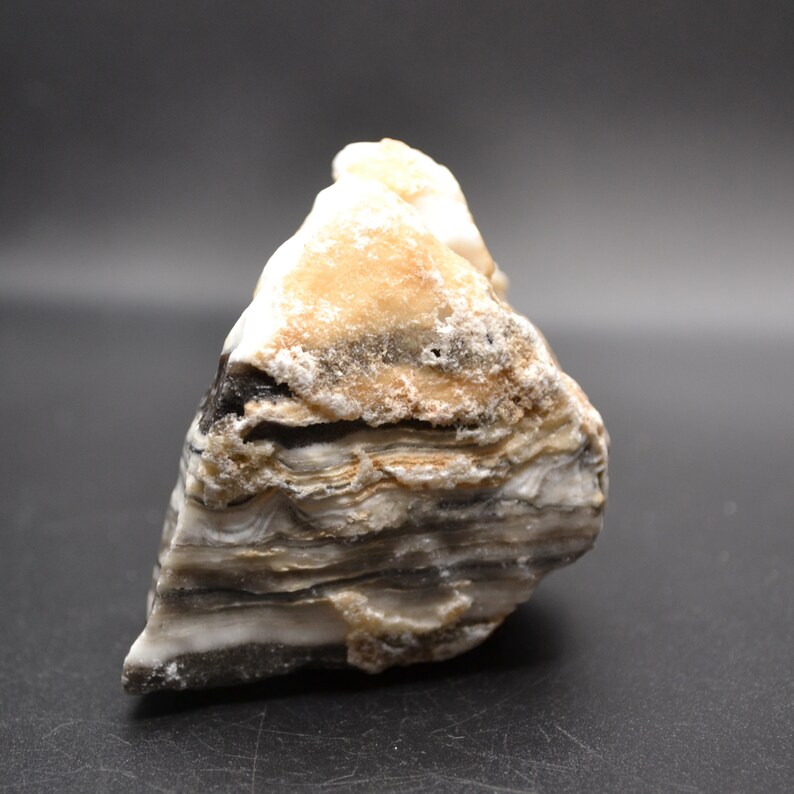 Raw Zebra Banded Calcite Piece 158.5 Amazing Stripes Metaphysical ...