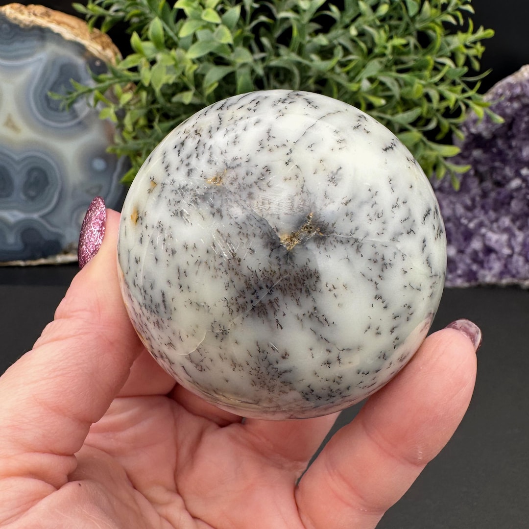 Dendritic Opal Sphere - 62 Millimeters - Etsy