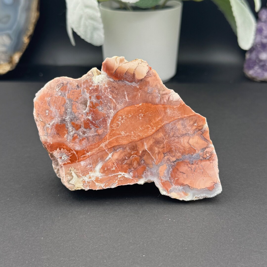 Mexican Cotton Candy Agate Polished Cut Base - Self Stands - Etsy