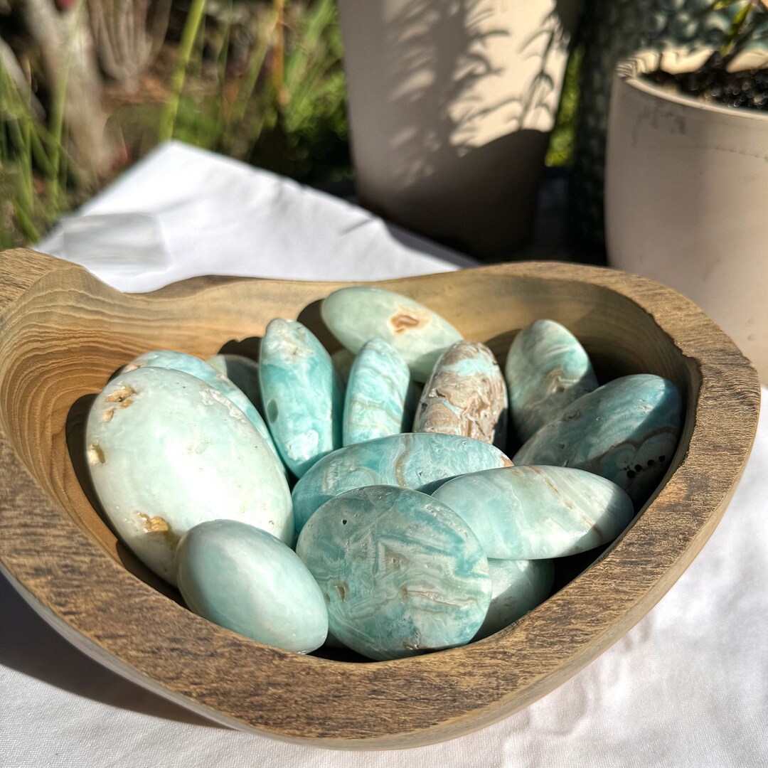 Caribbean Calcite Palm Stones - You Choose! - Etsy
