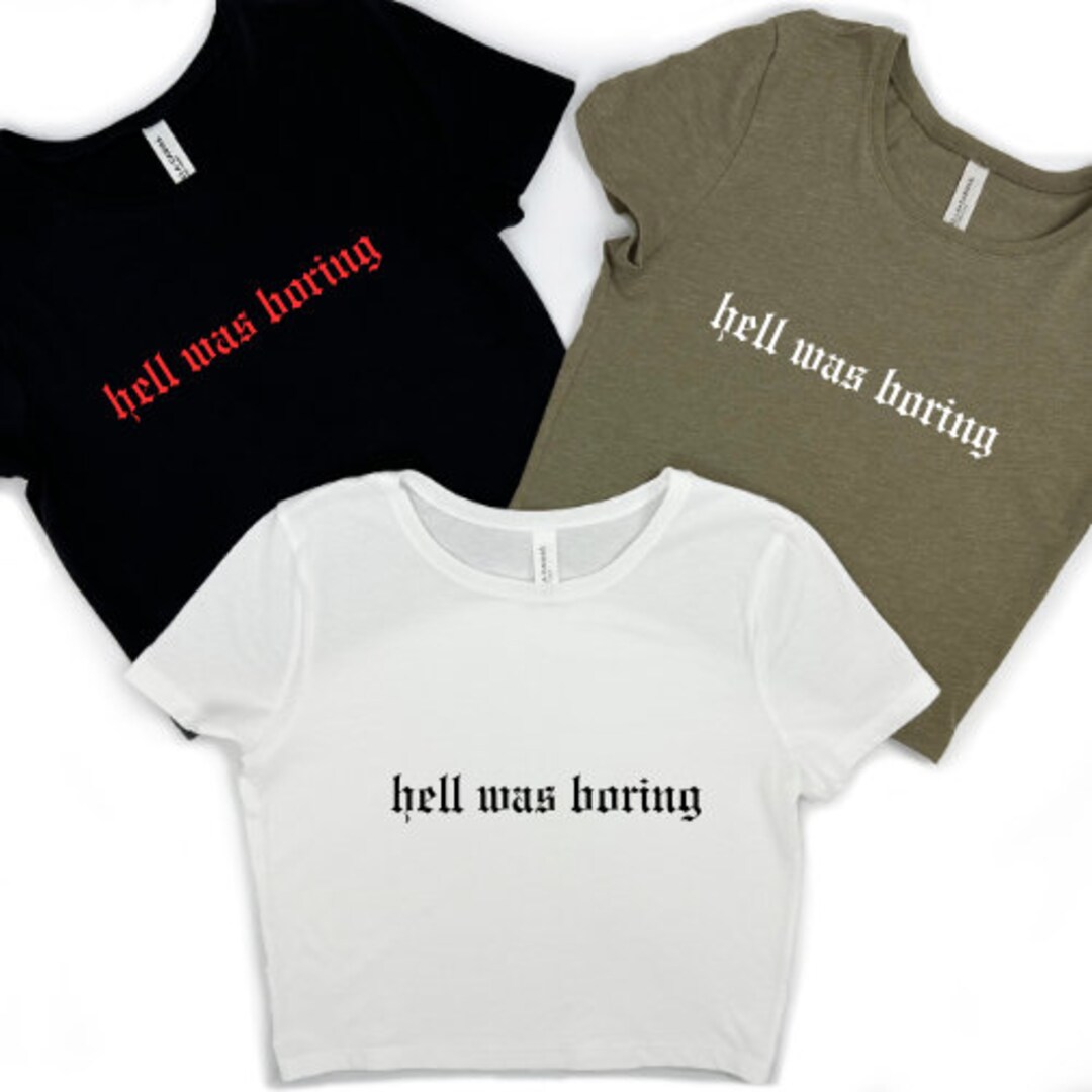 Hell Was Boring SVG - Etsy
