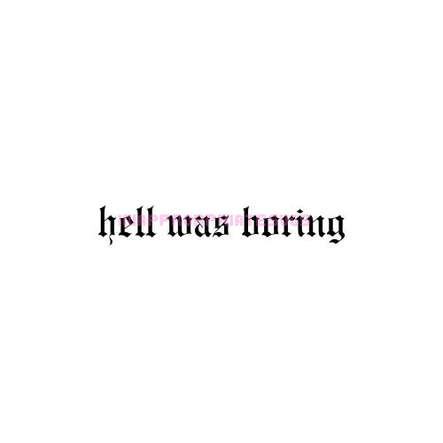 Hell Was Boring SVG - Etsy