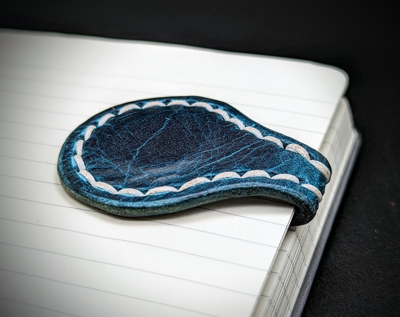Magnetic Leather Bookmark - Waxy - Etsy