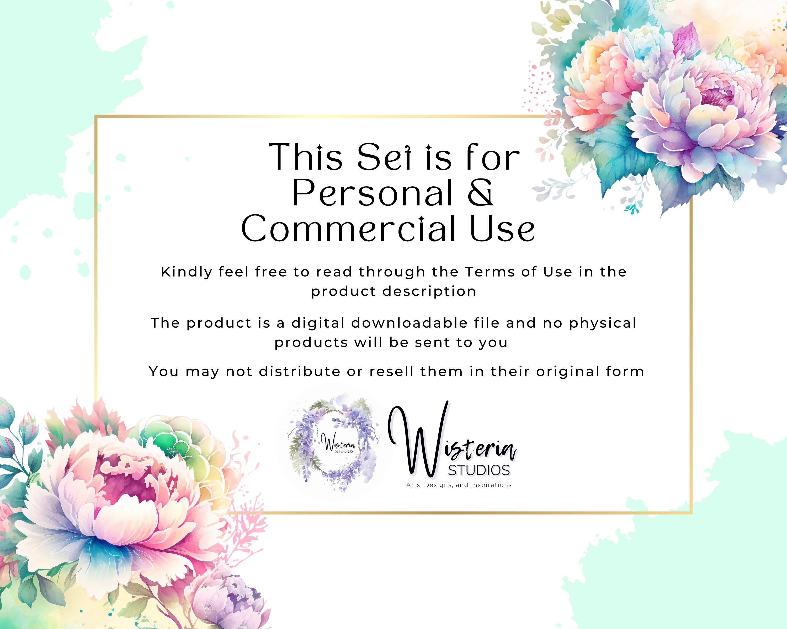 30 Neon Pastel Frames PNG Watercolor Pastel Floral Cliparts - Etsy