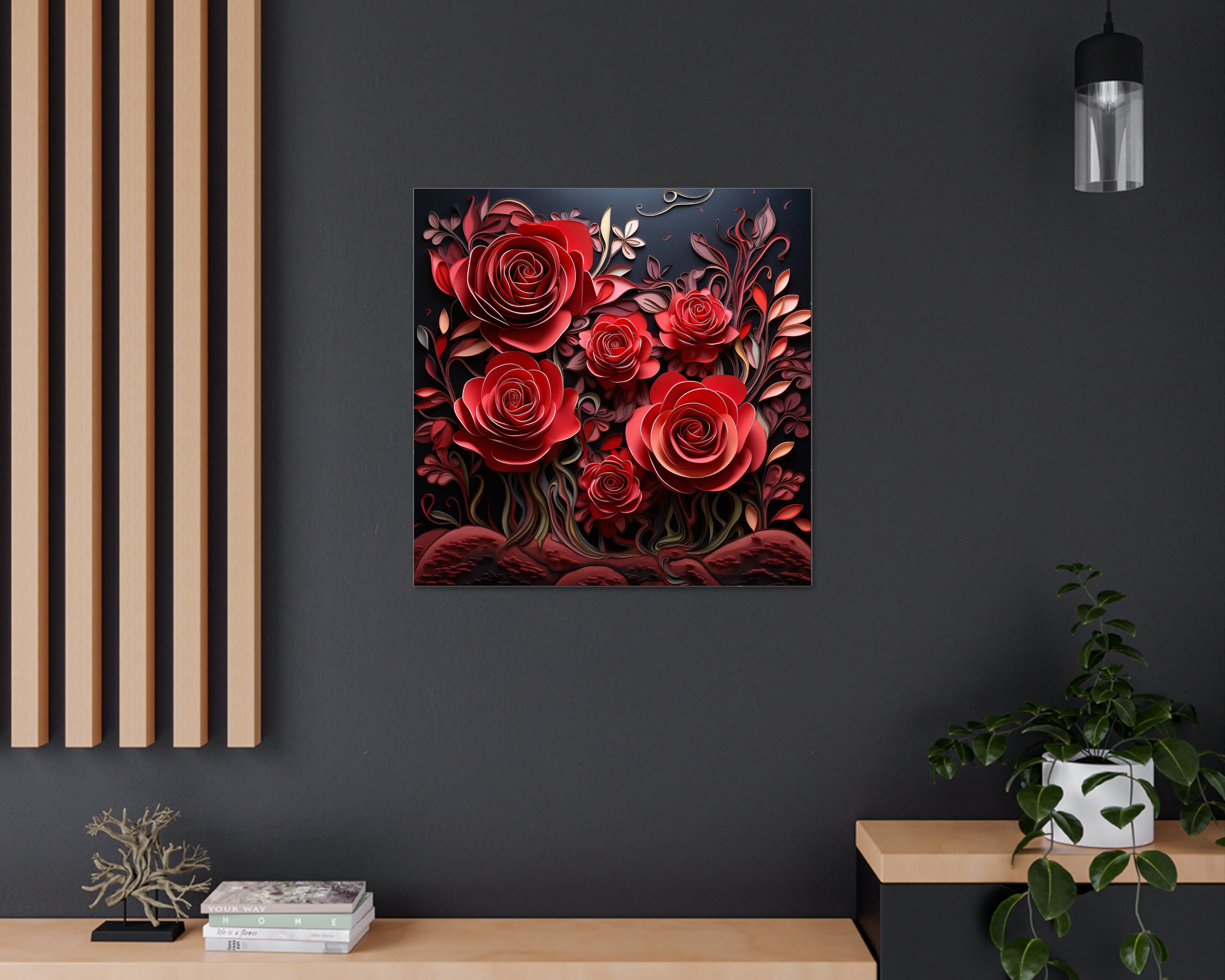 72 Red Roses Paper Quill Digital Paper Junk Journal Paper - Etsy