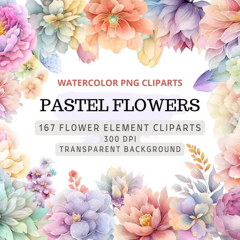 Pastel Clipart - Etsy