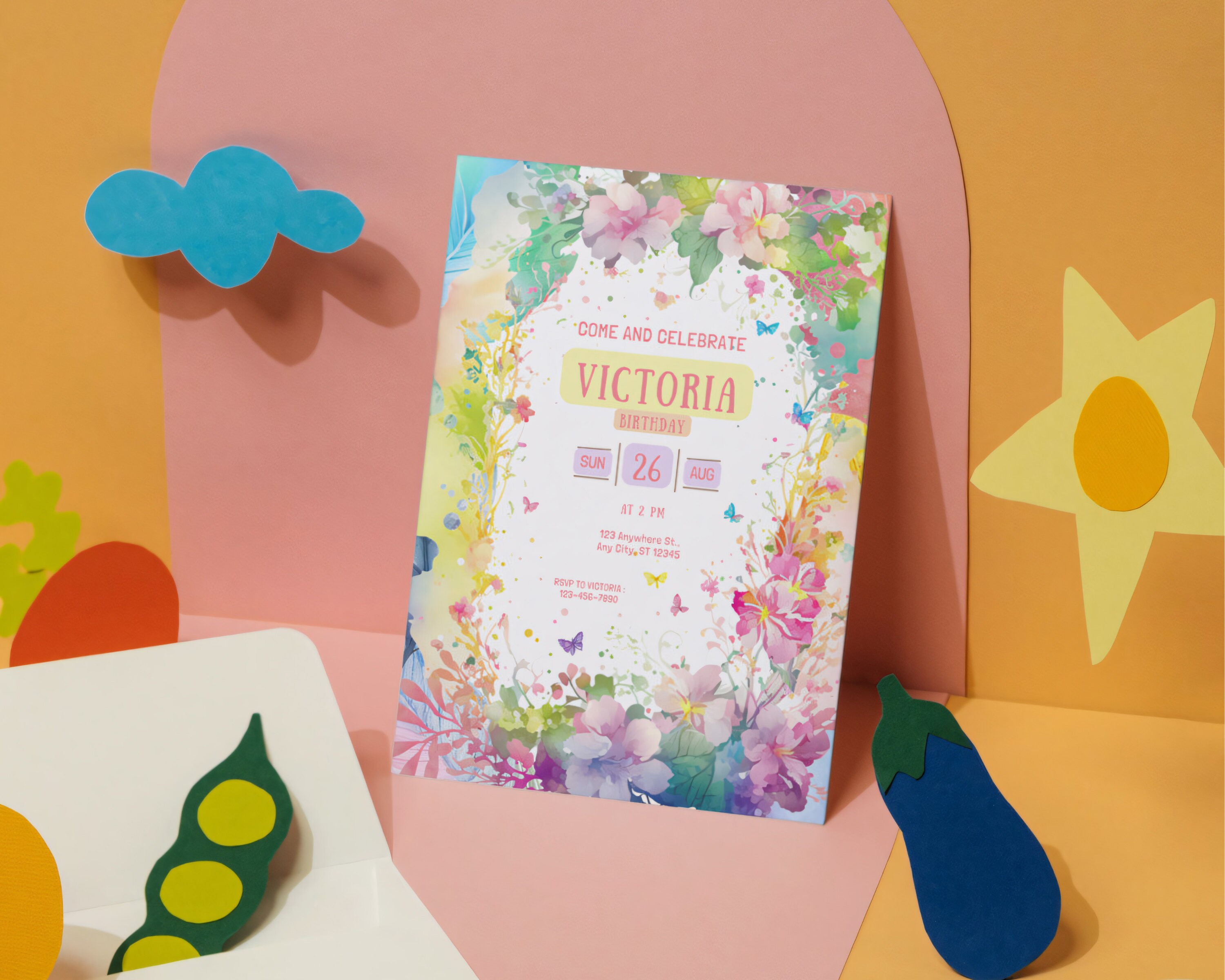 30 Neon Pastel Frames PNG Watercolor Pastel Floral Cliparts - Etsy