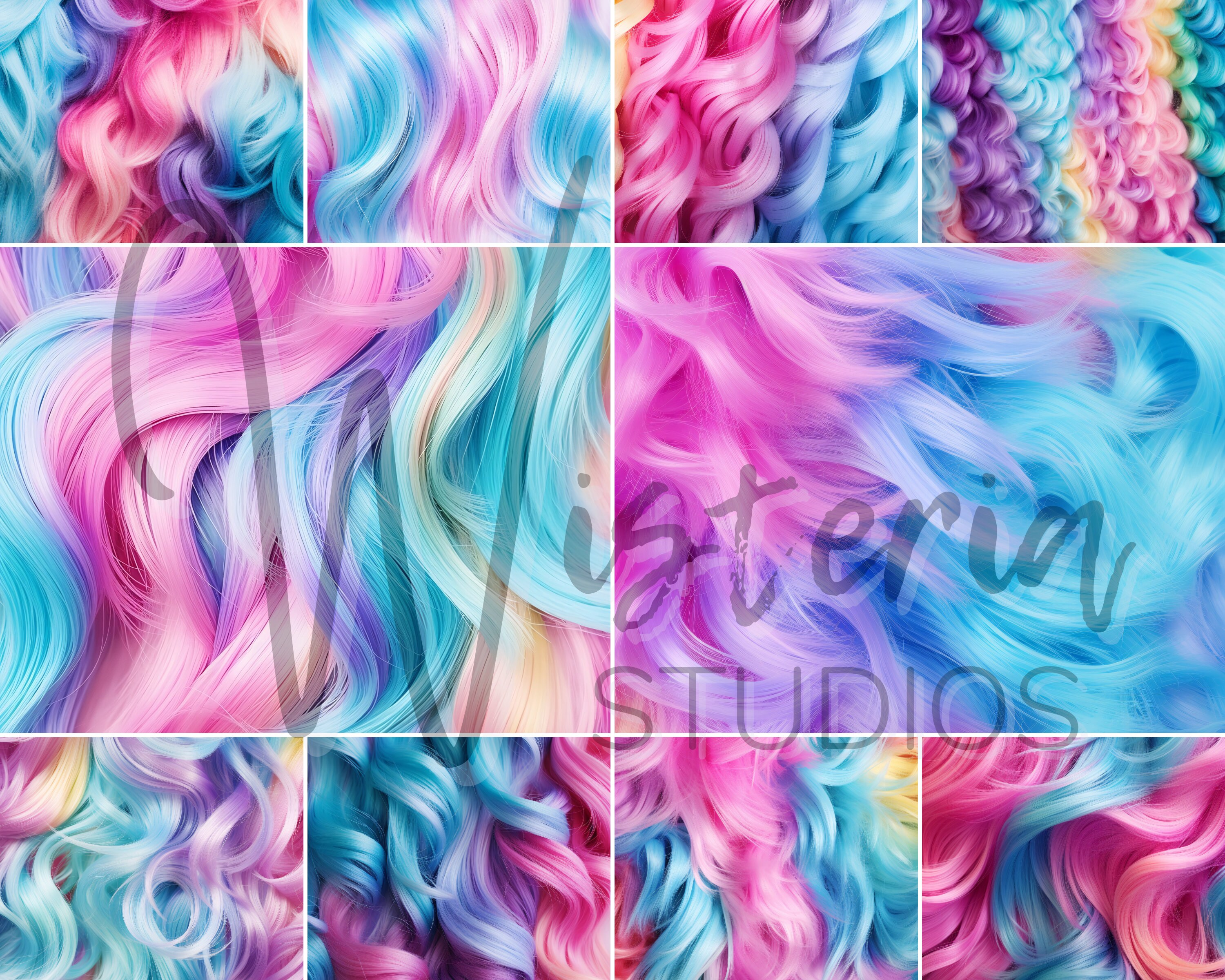 60 Unicorn Rainbow Hair, Rainbow Pastel, Blurry Background, Shimmer ...