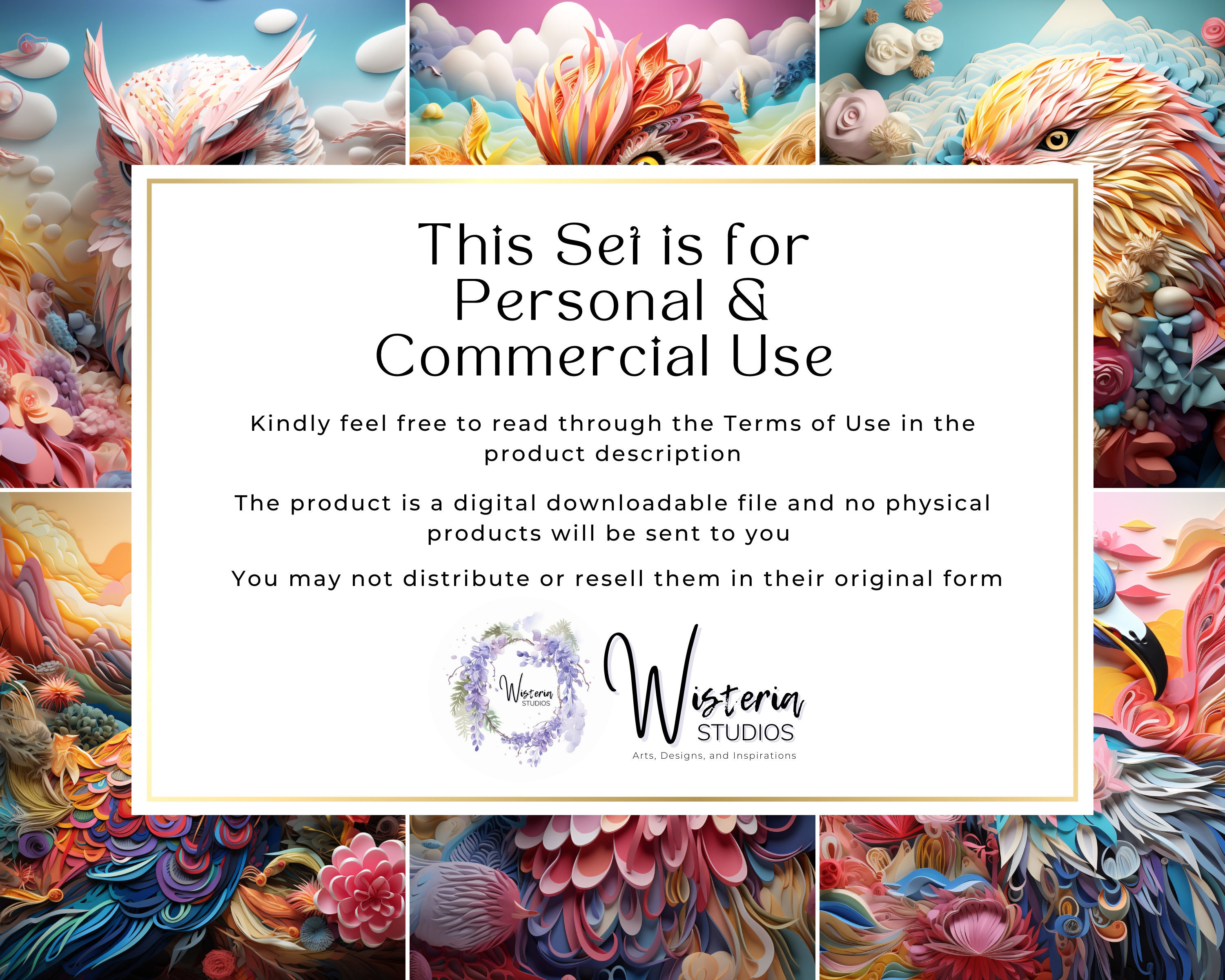 60 Birds Animal Paper Quill Digital Paper, Paper Quill, Junk Journal ...