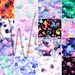 108 Watercolor Whimsical Galaxy Seamless Pattern Designs, Digital ...
