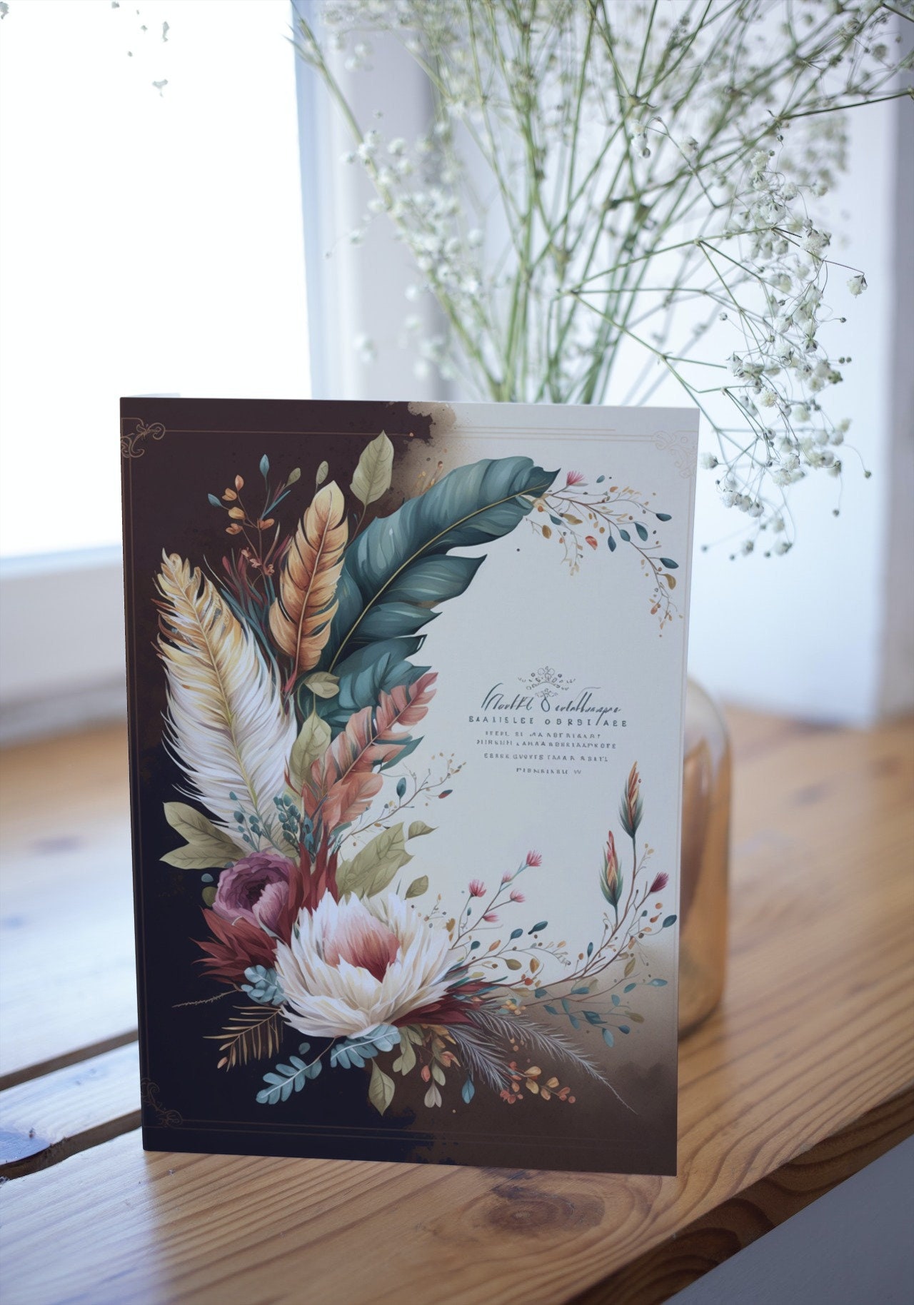 Boho Frames PNG Watercolor Flowers Frames Clipart Elements - Etsy