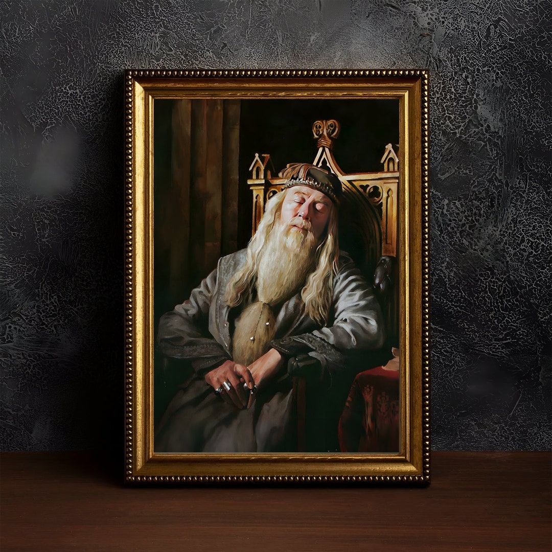 Headmaster Sleeping Portrait Digital Art Print Professor Oil - Etsy Sweden