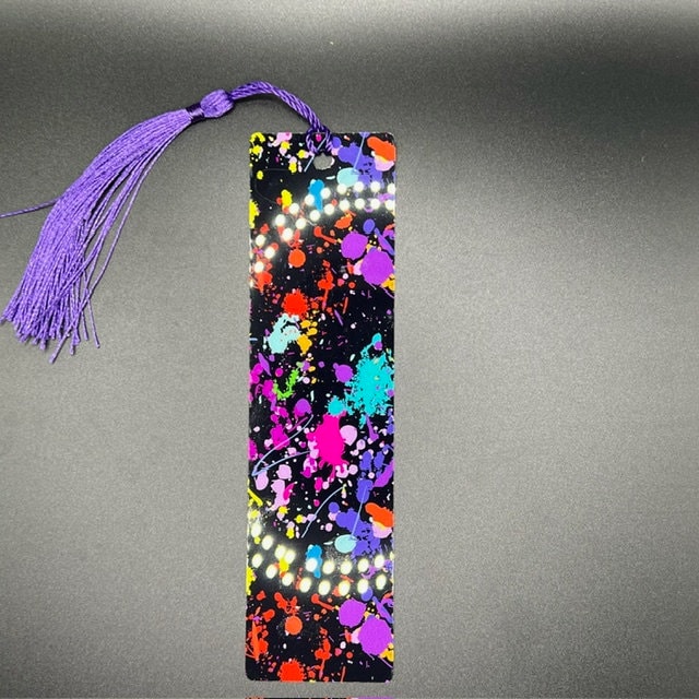 Paint Splatter Bookmark // 90's Throwback // Abstract Art Style ...
