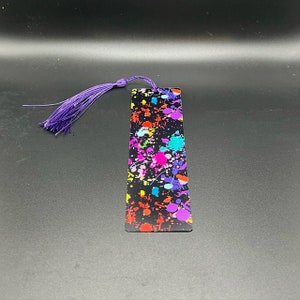 Paint Splatter Bookmark // 90's Throwback // Abstract Art Style ...