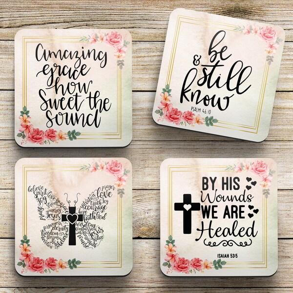 Bible Verse Coasters - Etsy