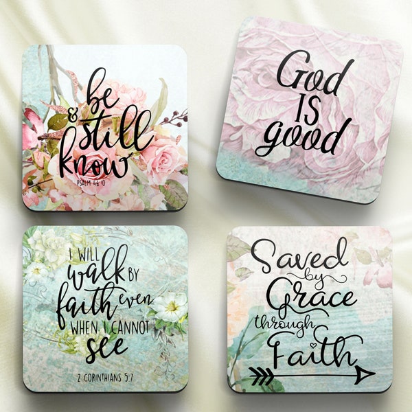 Bible Verse Coasters - Etsy