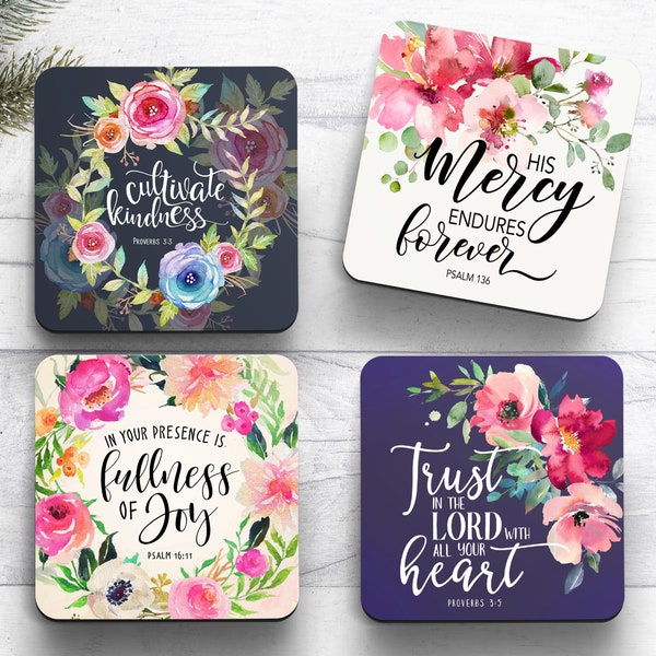 Bible Verse Coasters - Etsy